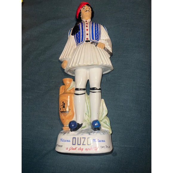 Metaxa | Art | Greek Soldier Metaxa Ouzo Bottledecanter Woriginal Cork ...